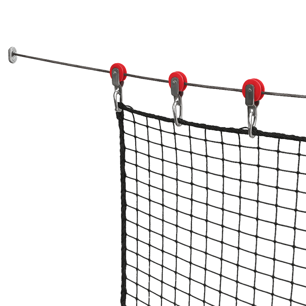 JFN Fiberglass Galvanized Steel Roller Slider Pulley – Just For Nets